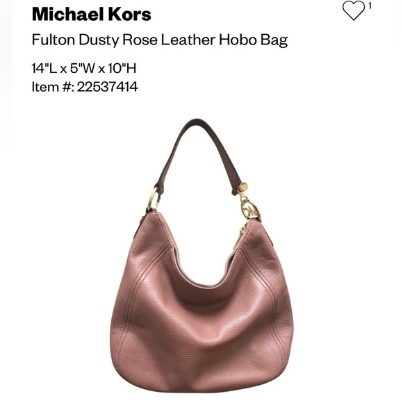 Bags | Michael Kors Fulton Bag With Wallet Dusty Rose | Poshmark